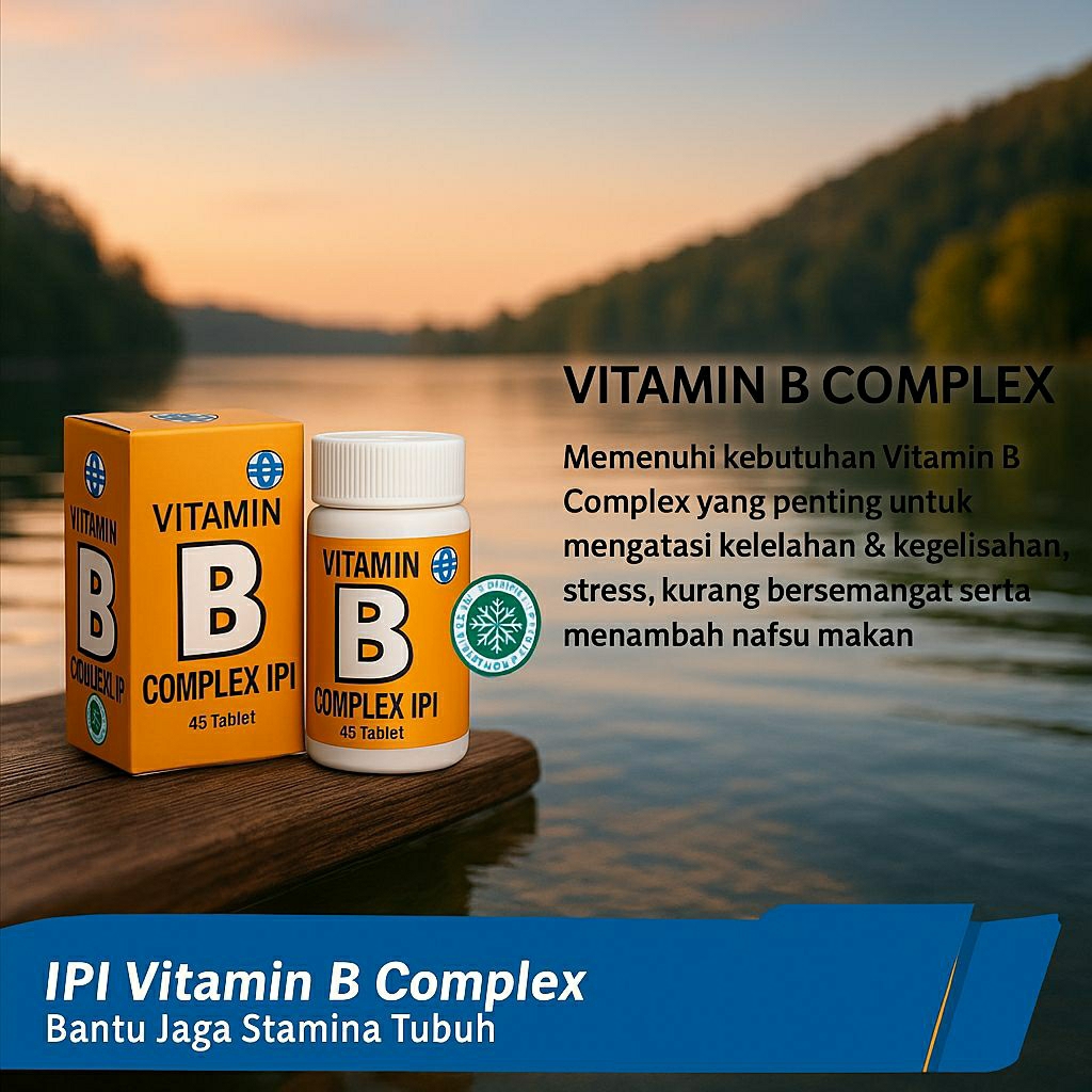 Jual Vitamin B Complex IPI isi 45 tablet Vit Multivitamin Komplek Mineral Kesehatan Daya Tahan ...