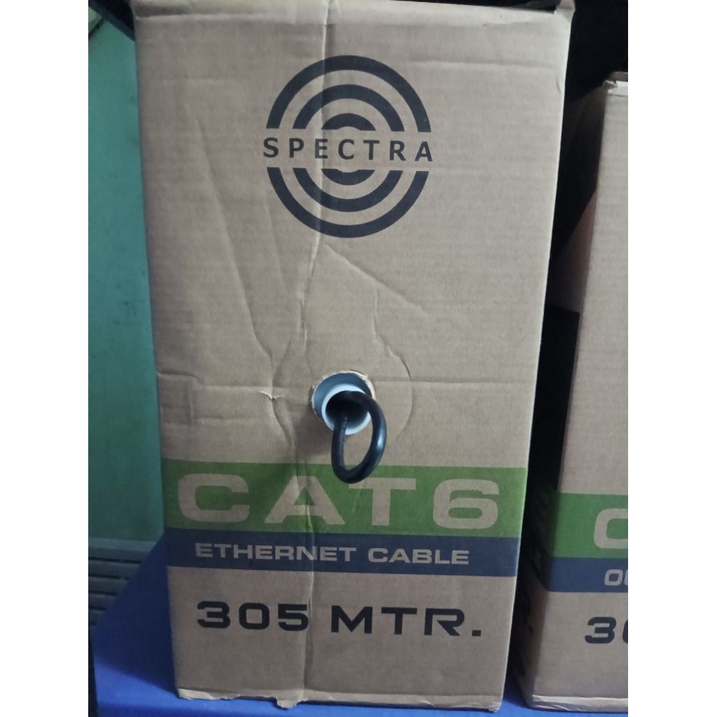 Jual Kabel LAN FTP Outdor Spectra CAT6 1 Roll 305 Meter | Shopee Indonesia