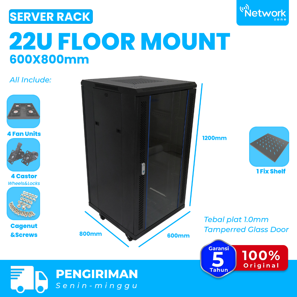Jual Rack Server 22U Floor Mount Rack 600X800mm | Shopee Indonesia