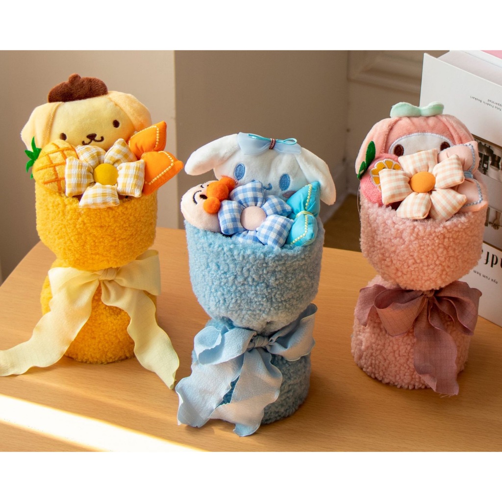 Jual FUWA GIFTS - Ready Stock Buket Boneka Purin My Melody Cinnamoroll ...