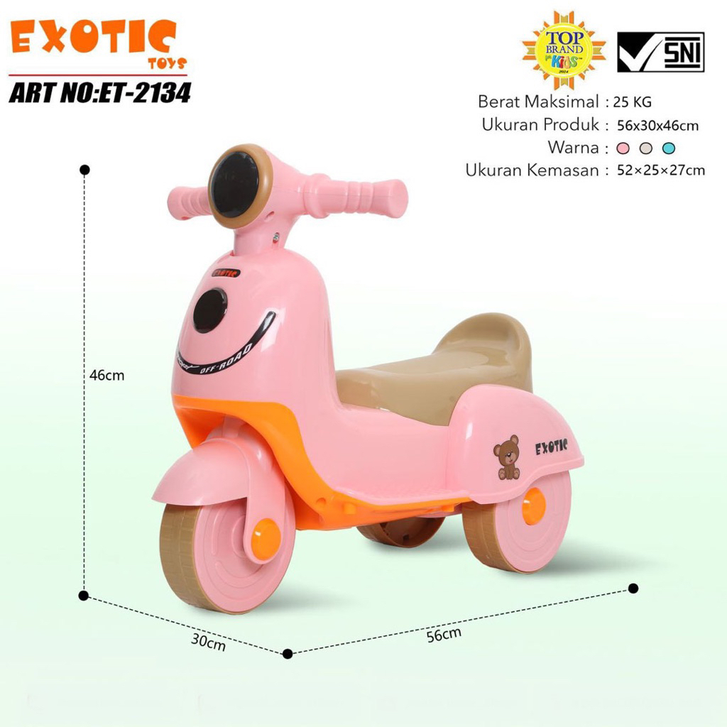 Jual Mainan Anak Pmb Ride On F109 Exotic Et2134 Et-2134 Mainan ...