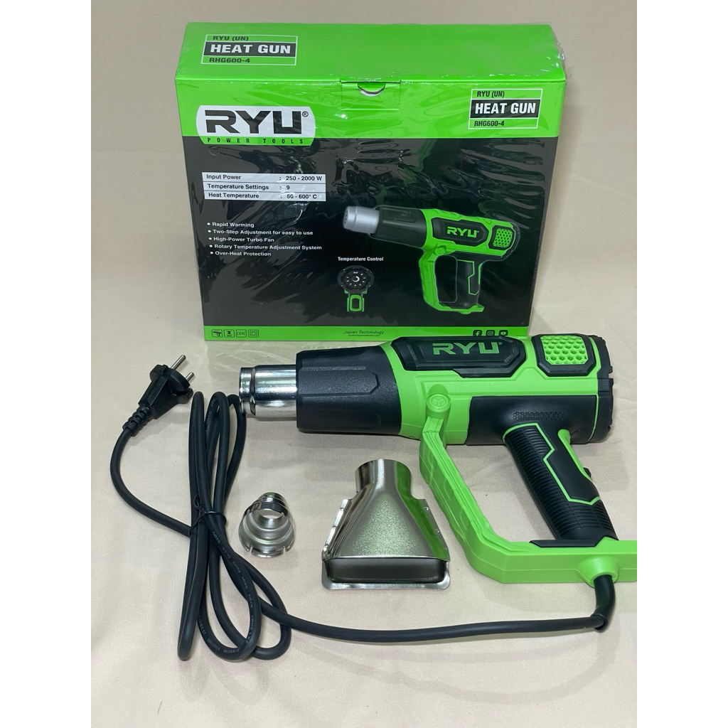 Jual Mesin Heat Gun RHG600-3 RYU / Heat Gun RYU / Hot Air Gun Blower ...