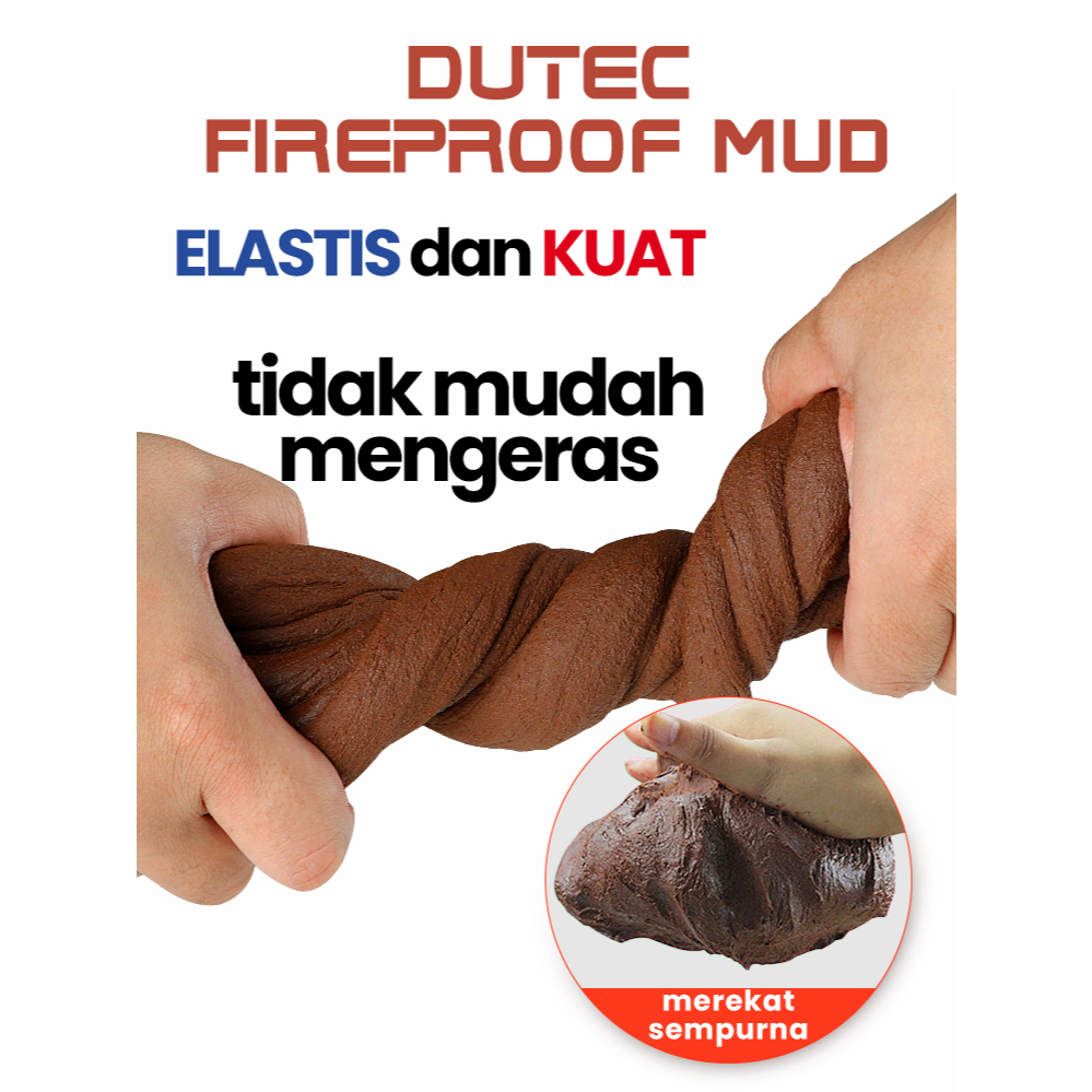 Jual Dutec Fireproof Mud / Tanah Penahan Panas Ukuran 2KG | Shopee ...
