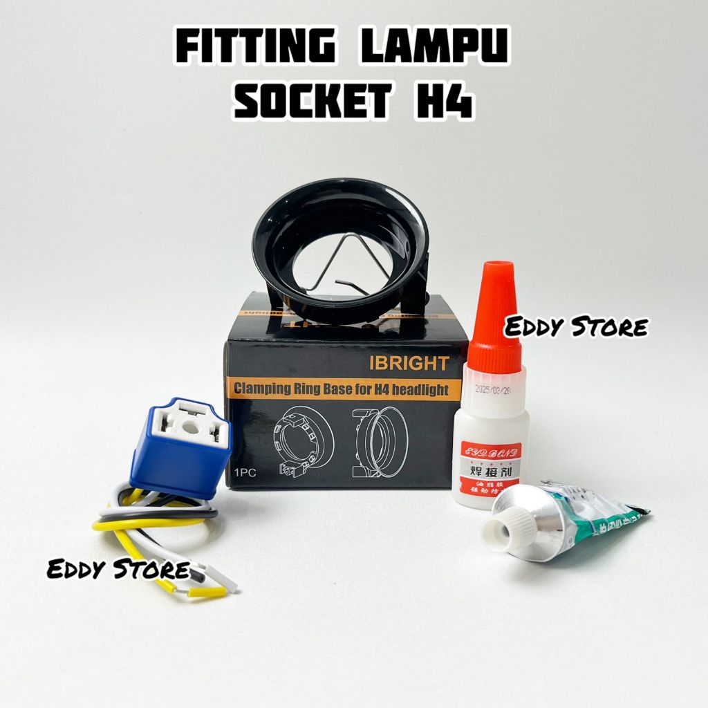 Jual Fitting Lampu Soket H4 - IBRIGHT | Shopee Indonesia
