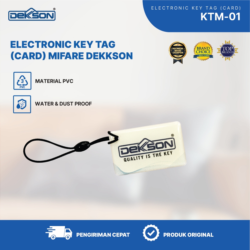 Jual Dekkson Kartu Akses Electronic Key Tag (Card) Mifare KTM-01 ...