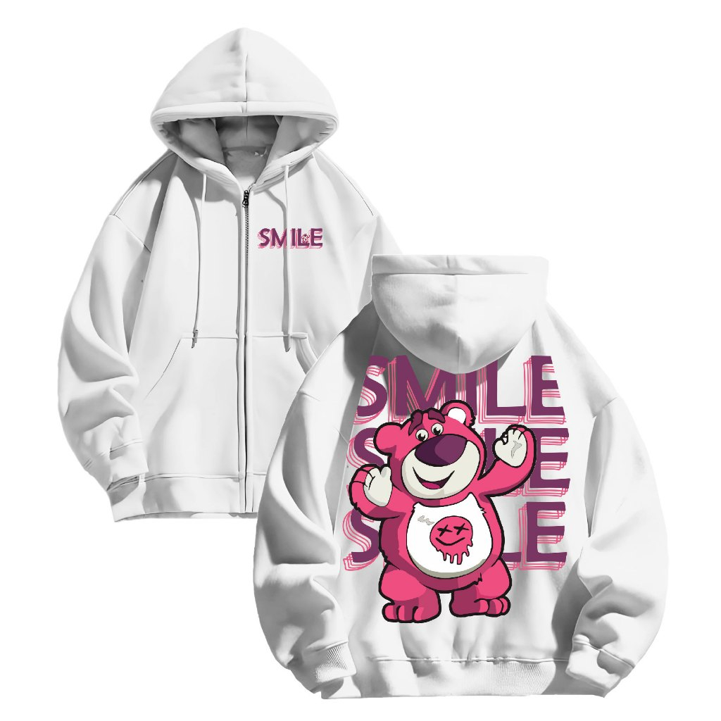 Jual BUNZ Jaket Hoodie Zipper LOTSO SMILE [Sablon DTF] Size M-XXL ...