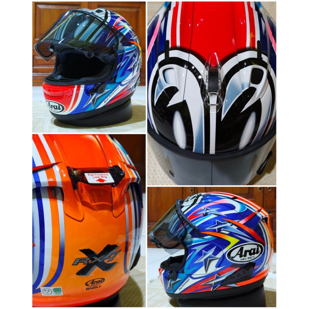 Jual Arai RX7X Nakano Rabbit Red | Shopee Indonesia