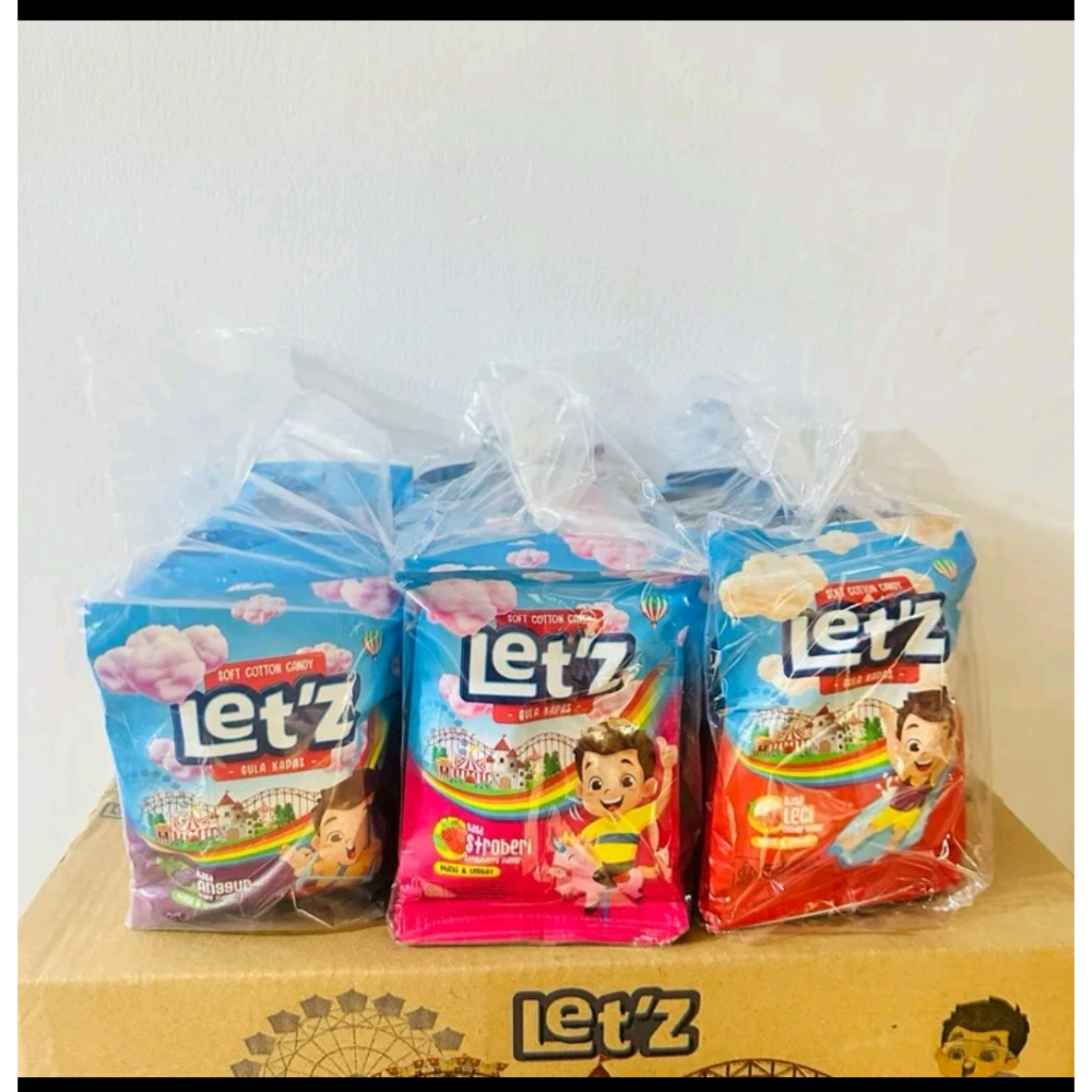 Jual PERMEN LETZ KAPAS 1 KARTON ISI 4 PACK - 1PACK ISI 10PCS | Shopee ...