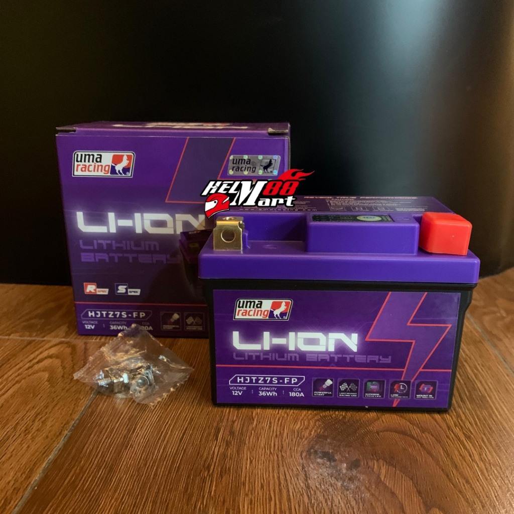 Jual Aki Motor UMA Racing Lithium Li-Ion Battery HJTZ7S-FP YTZ7-12V ...