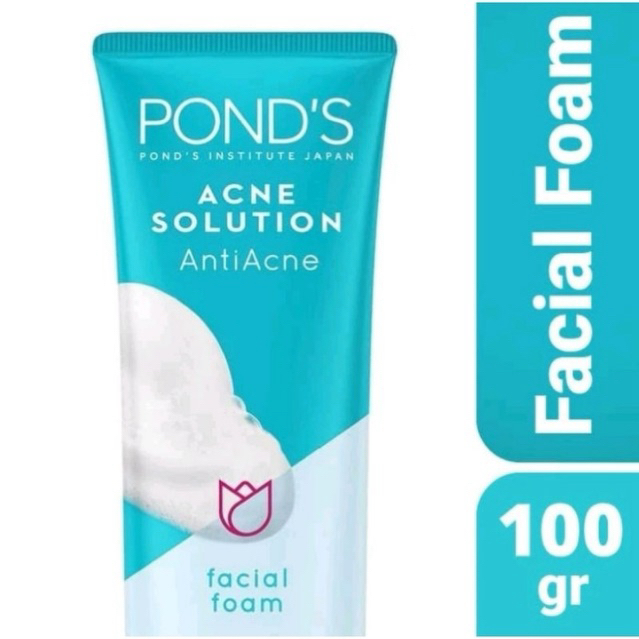 Jual Pond's Acne Solution AntiAcne//Clear Solution Facial Foam 100g ...