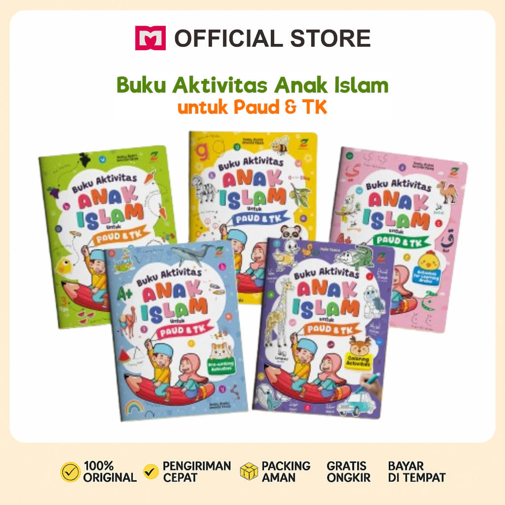 Jual DM Bookstore - Paket Buku Aktivitas Anak Islam Untuk TK & PAUD ...