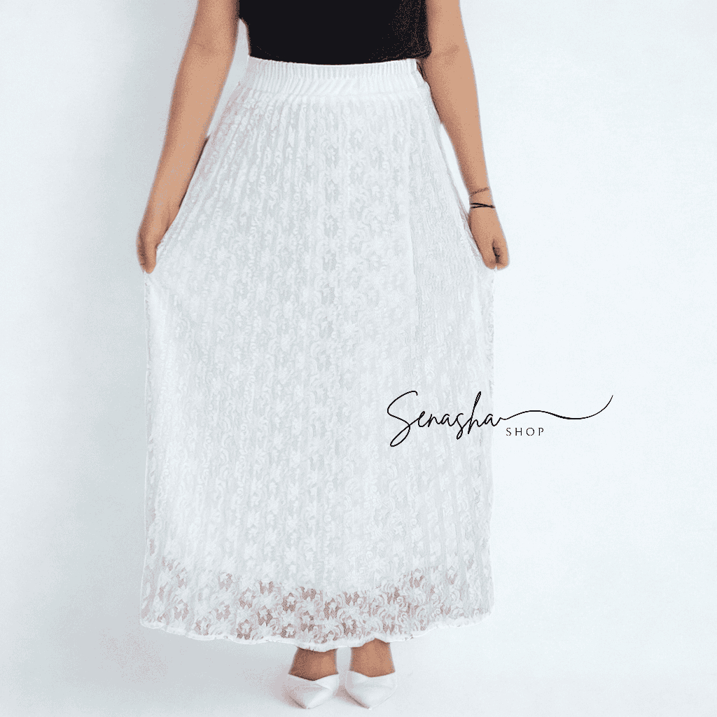 Jual Lezy Skirt - Rok Brukat Premium Maxi 2 Lapis Bawahan Wanita Pesta ...