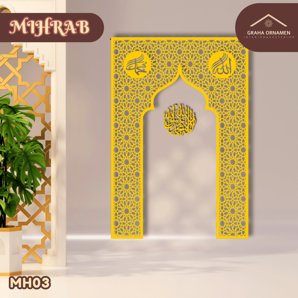 Jual Mihrab Mushola Rumah kekinian Mihrab Mushola PVC Mihrab Mushola ...
