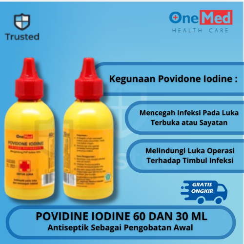 Jual Onemed Povidone Iodine 60 ml Obat Merah Antiseptik 60ml | Shopee ...
