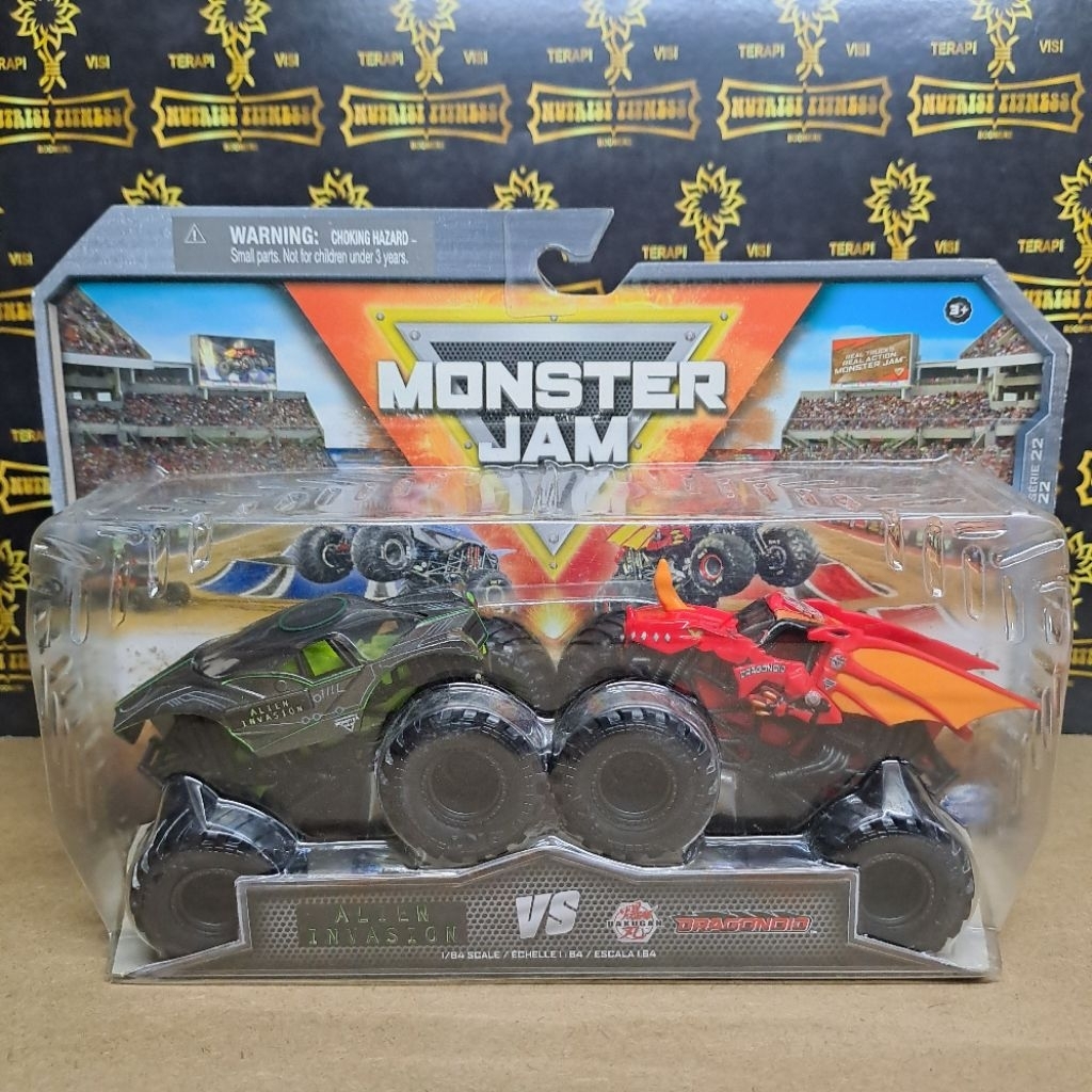 Jual MONSTER JAM DRAGONOID BAKUGAN MONSTER JAM 1:64 MONSTER JAM ALIEN ...