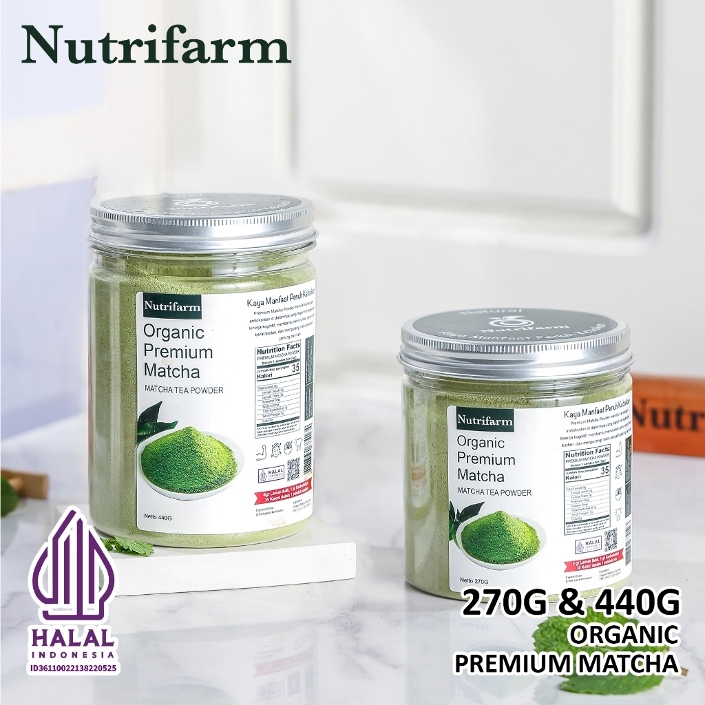 Jual Nutrifarm Organic Premium Matcha Minuman 440g 270g | Shopee Indonesia