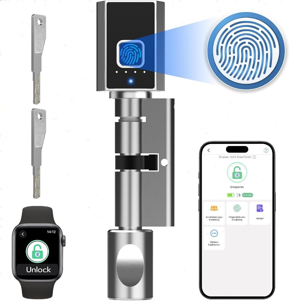 Jual Electronic Door Lock with Fingerprint, Smart Lock for Front Doors ...