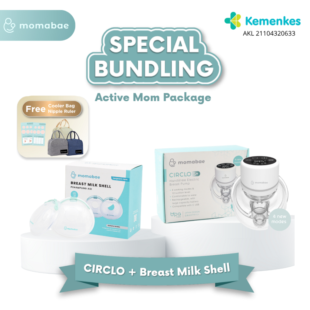 Jual MOMABAE Bundling CIRCLO S+ + PENAMPUNG ASI Double Breast Pump ...