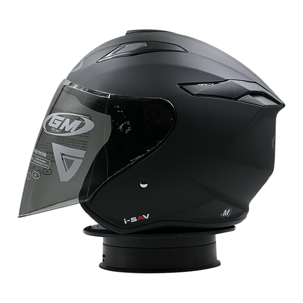 Jual Helm Half Face GM King Fighter Solid Black Doff | Shopee Indonesia