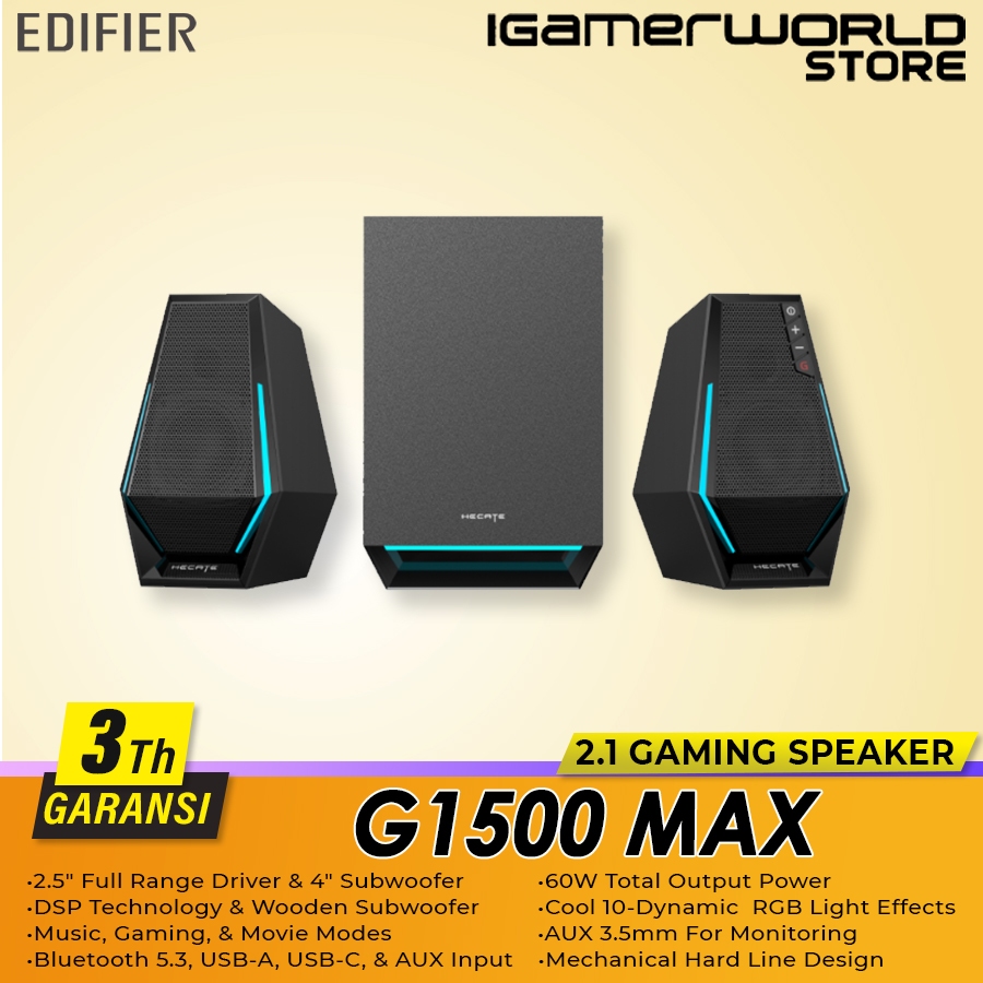 Jual Edifier G1500 MAX 2.1 Desktop Gaming Speakers | Shopee Indonesia