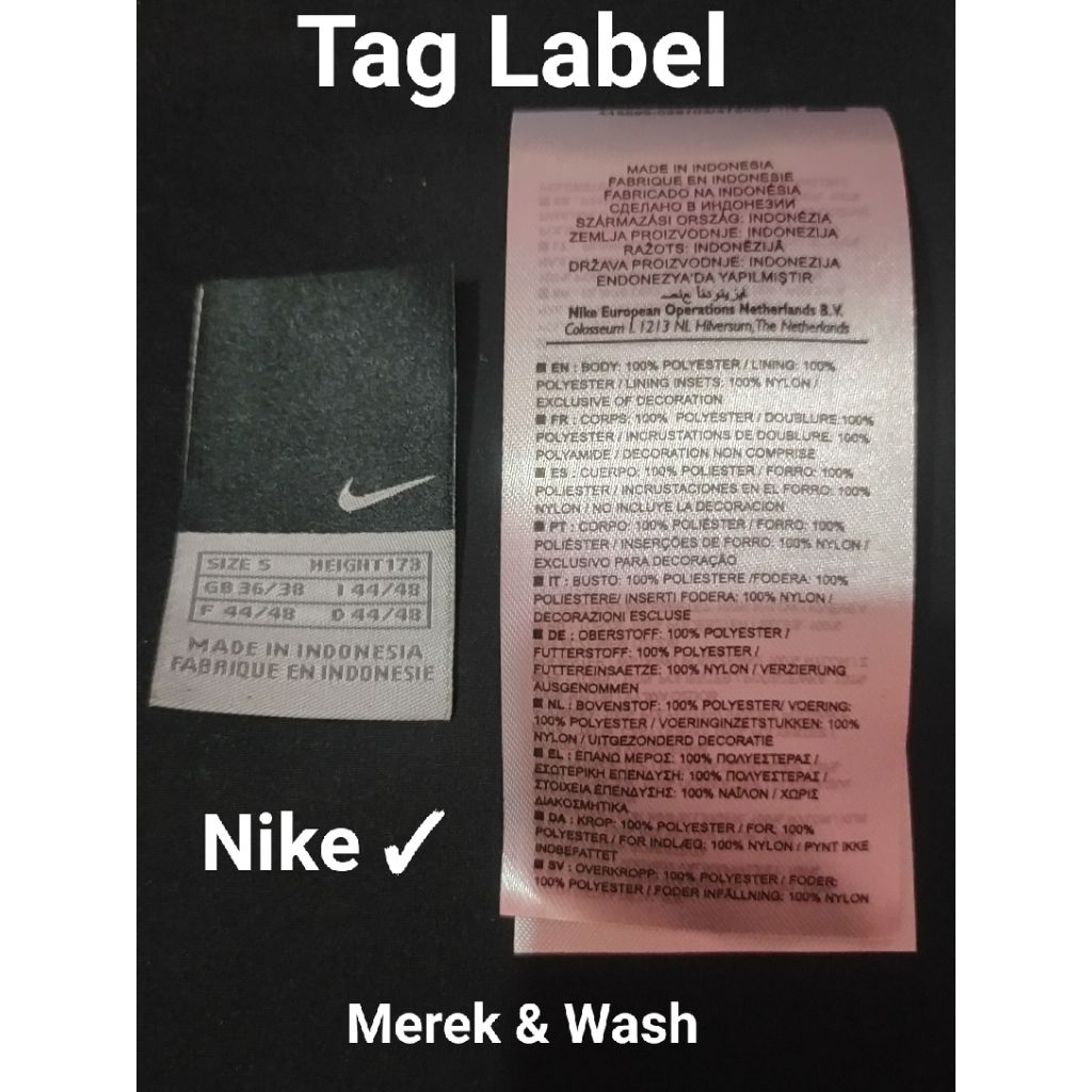 Jual label merek brand tag Nike (harga/set) | Shopee Indonesia
