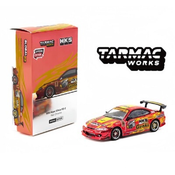 Jual Tarmac Works - Nissan HKS Genki Hyper Silvia S15 RS-2 Red Chrome ...
