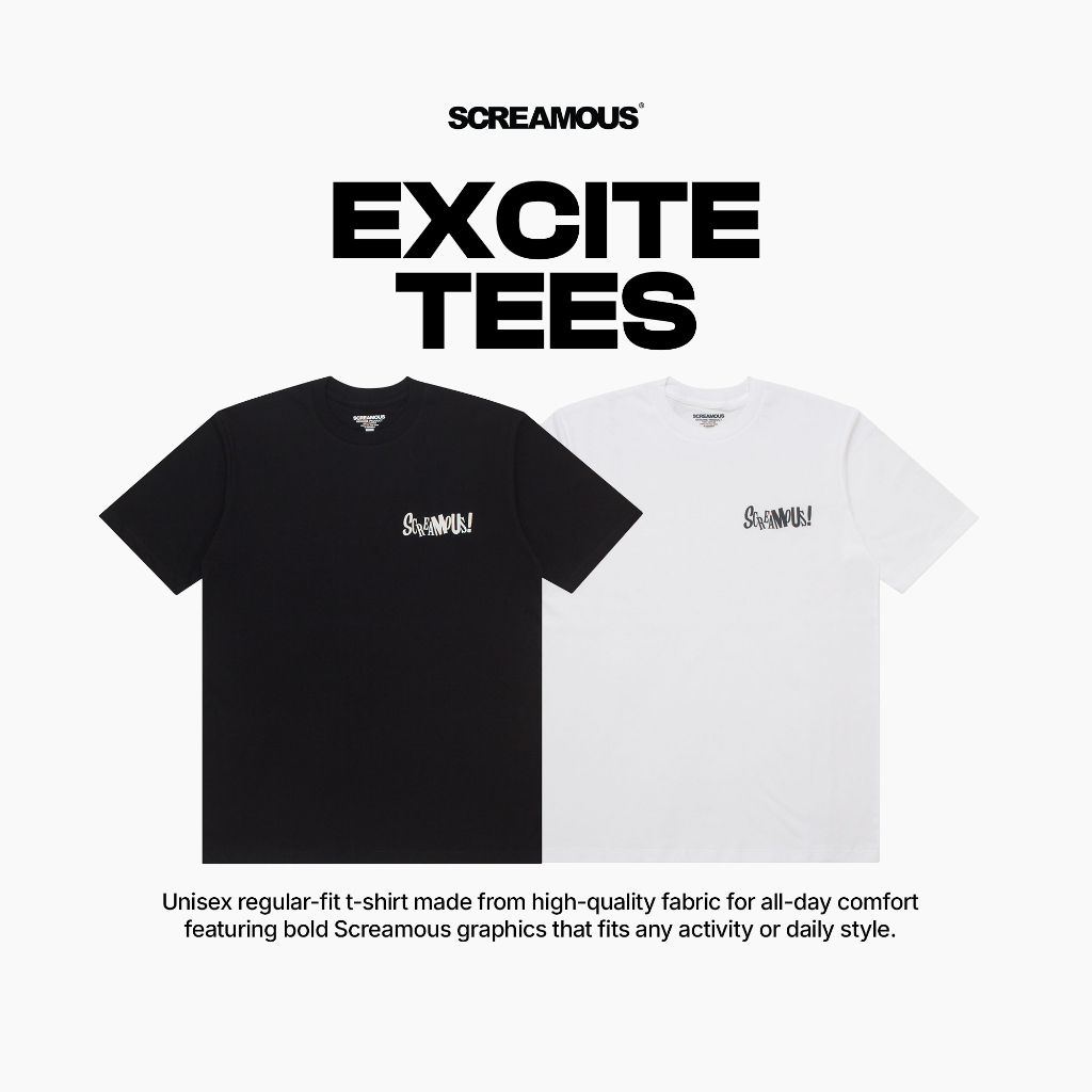 Jual Screamous Kaos T-Shirt EXCITE | Shopee Indonesia