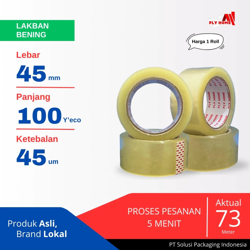 Jual Lakban Bening | Lakban Bening 200 yard | Lakban OPP 200 yard ...