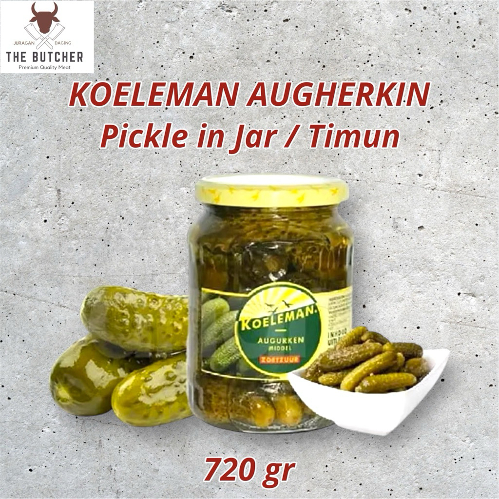 Jual KOELEMAN AUGHERKIN 720gr / Dill Gerkins Pickles / Acar Mentimun ...