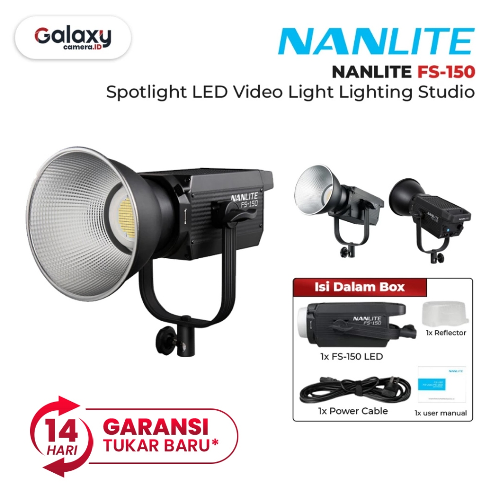 Jual Nanlite FS-150 Spotlight LED Video Light Lighting Studio FS150 ...