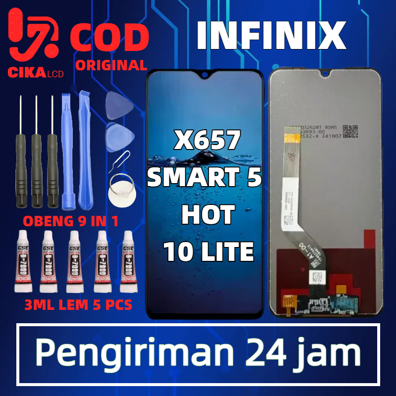 Jual ASLI 100% LCD INFINIX X657/SMART 5/HOT 10 LITE FULLSET TOUCHSCREEN ...