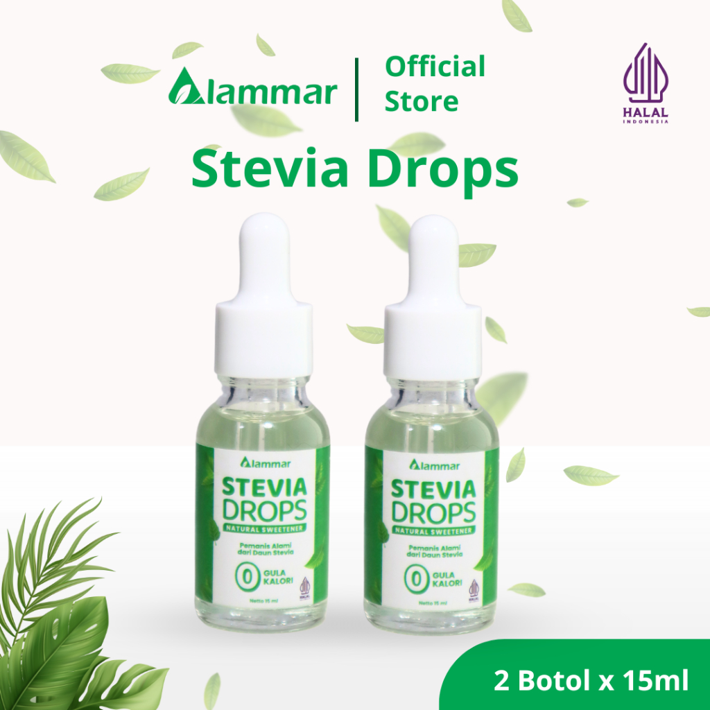 Jual Alammar [2 botol x 15 ml] Stevia Drops Pemanis Alami Cair ...