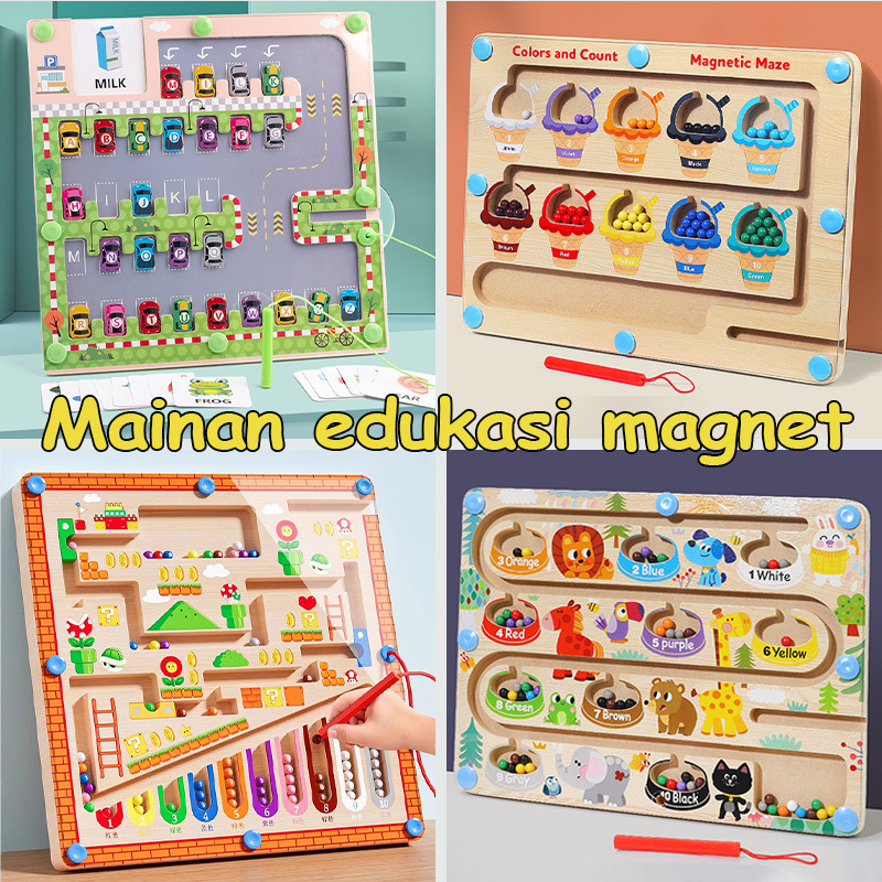 Jual [COD] Mainan Edukasi Papan Magnetik Berhitung Magnetic Mazes Game ...