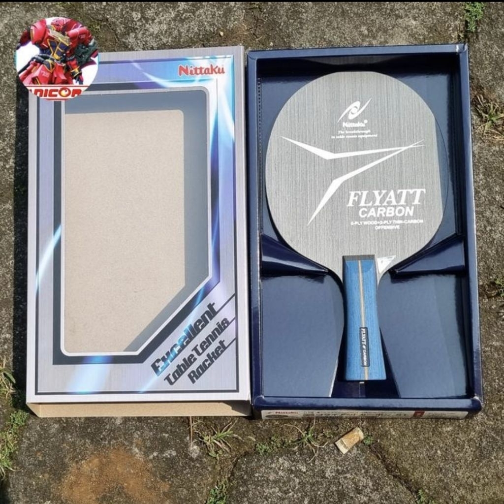 Jual Nittaku flyatt carbon bat tenis meja | Shopee Indonesia