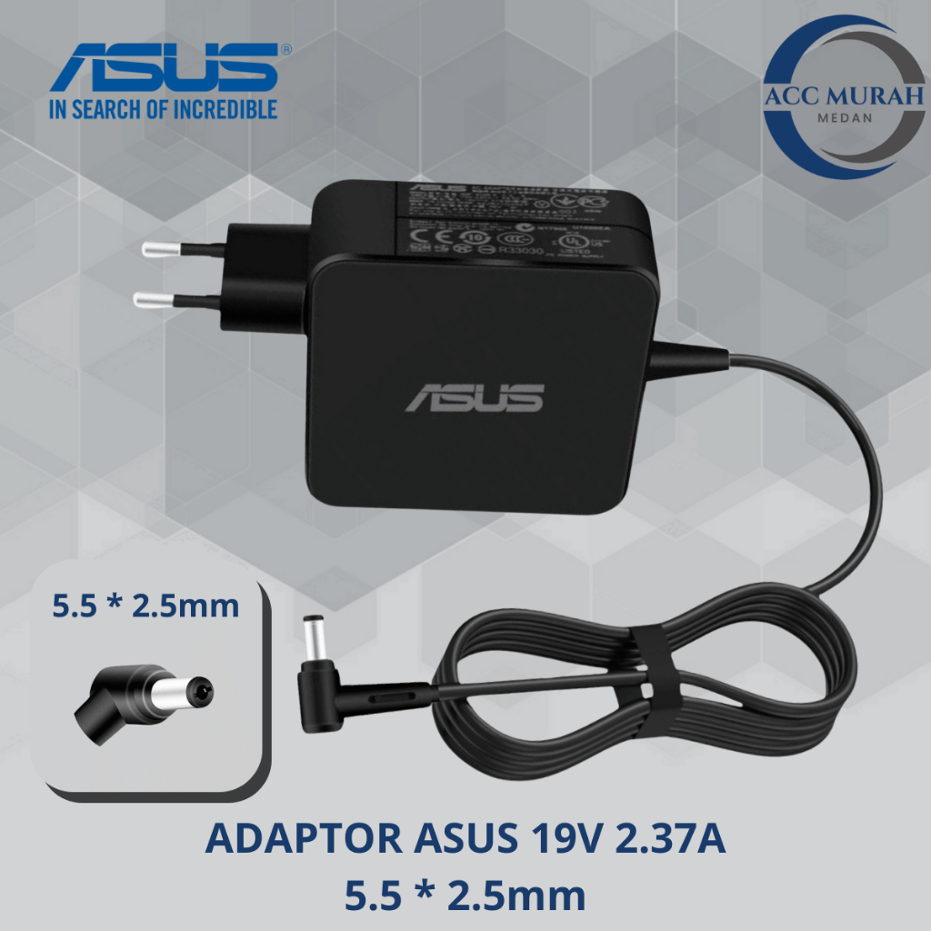 Jual ADAPTOR LAPTOP ASUS 19V 2.37A, 3.42A, 4.7A PIN BULAT | Shopee Indonesia