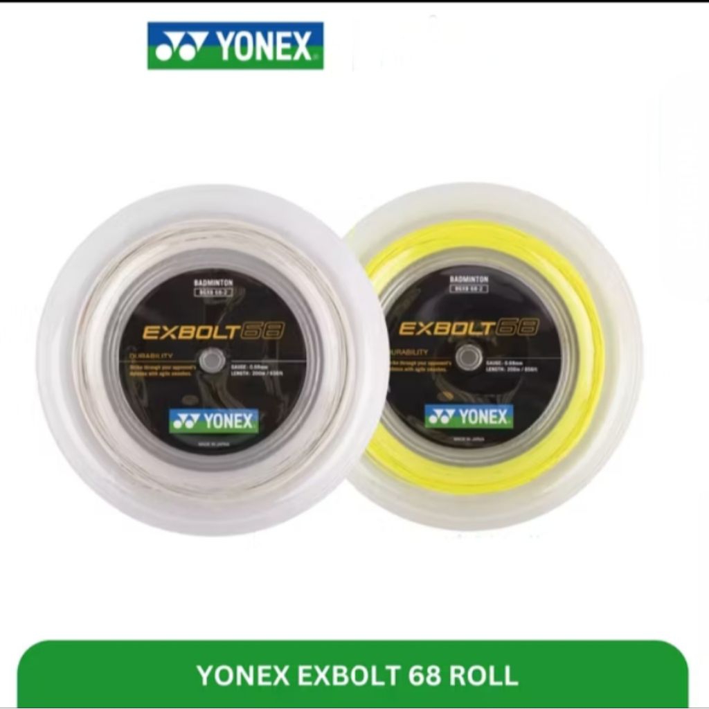 Jual SENAR YONEX EXBOLT 68 ROLL (200m) | Shopee Indonesia