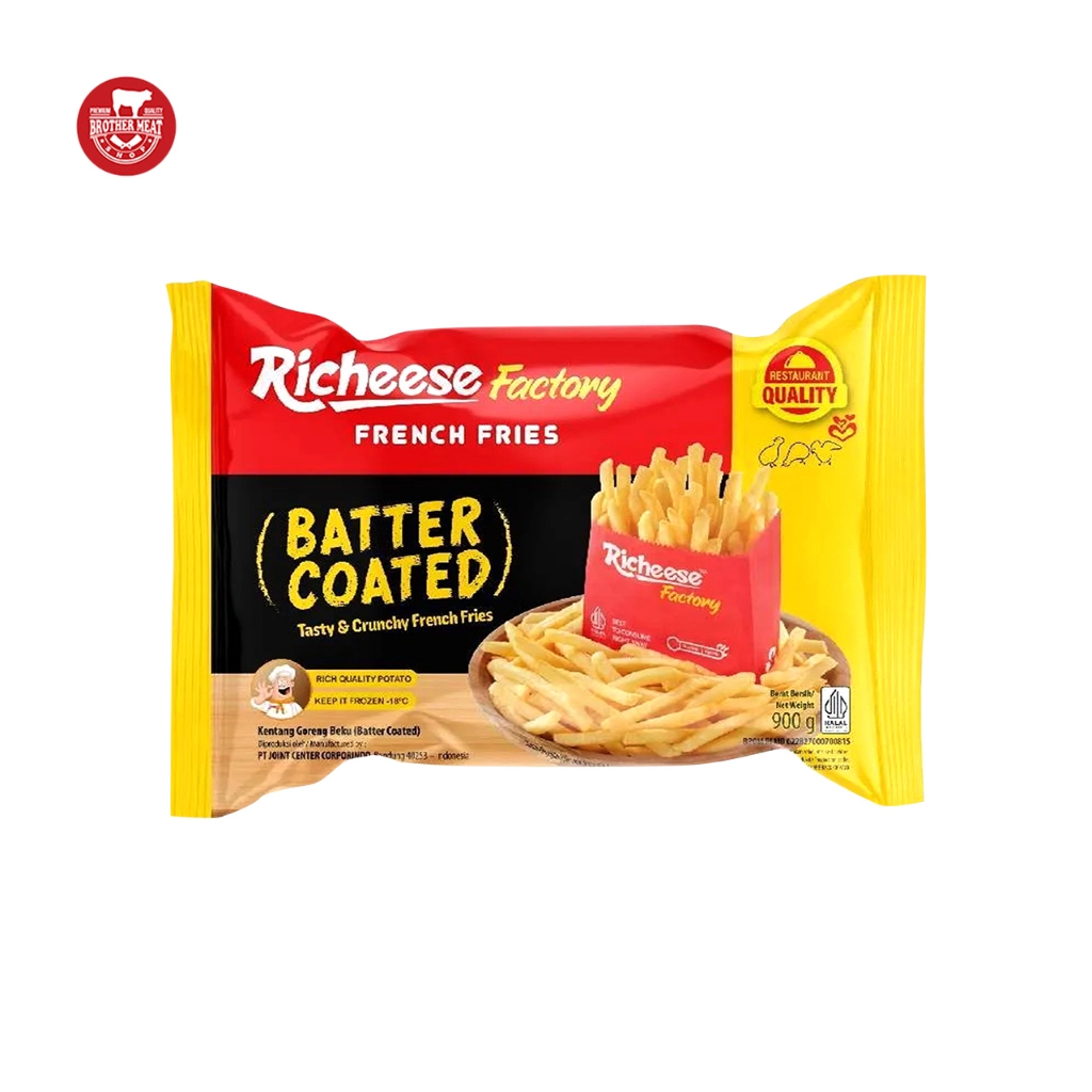 Jual Richeese Factory French Fries Batter Coated 900gr ...
