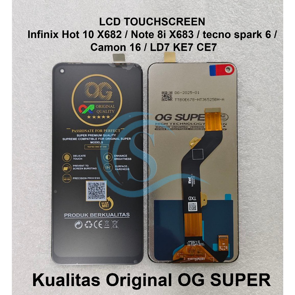 Jual LCD Touchscreen Infinix Hot 10 X682 / Note 8i X683 / tecno spark 6 ...