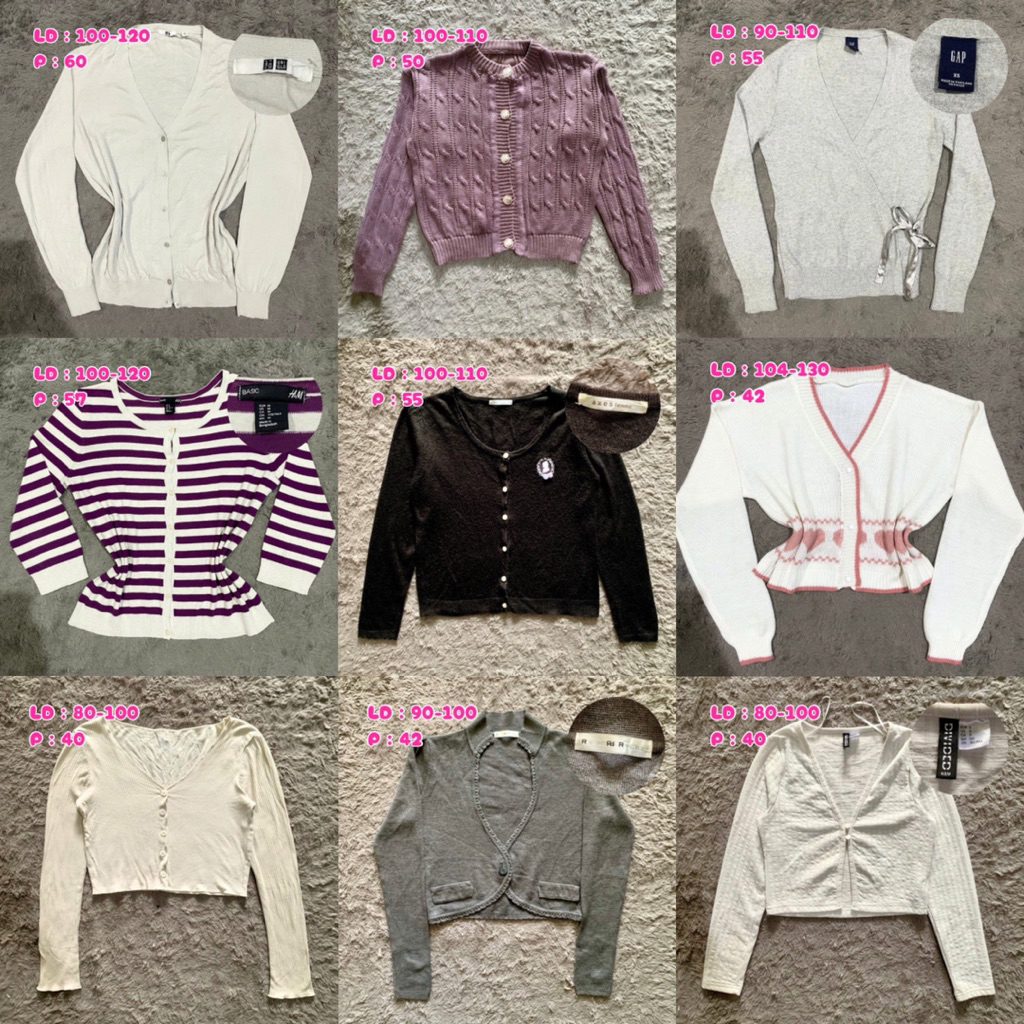 Jual PRELOVED THRIFT CARDIGAN CARDI CROP TOP KNIT KNITWEAR COQUETTE Y2K ...