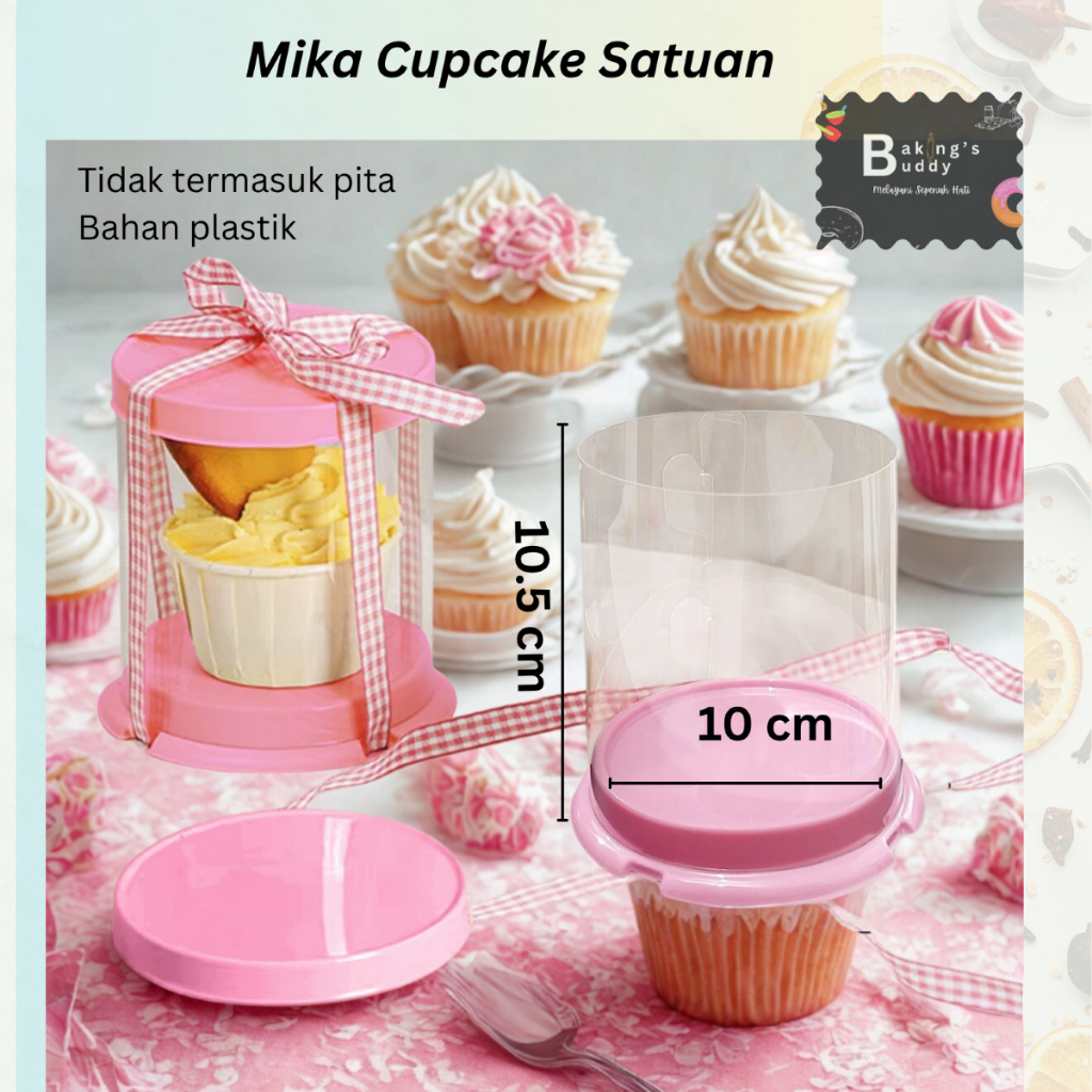 Jual Box Mika Cupcake Satuan Mika Cupcake Toples Cupcake | Shopee Indonesia
