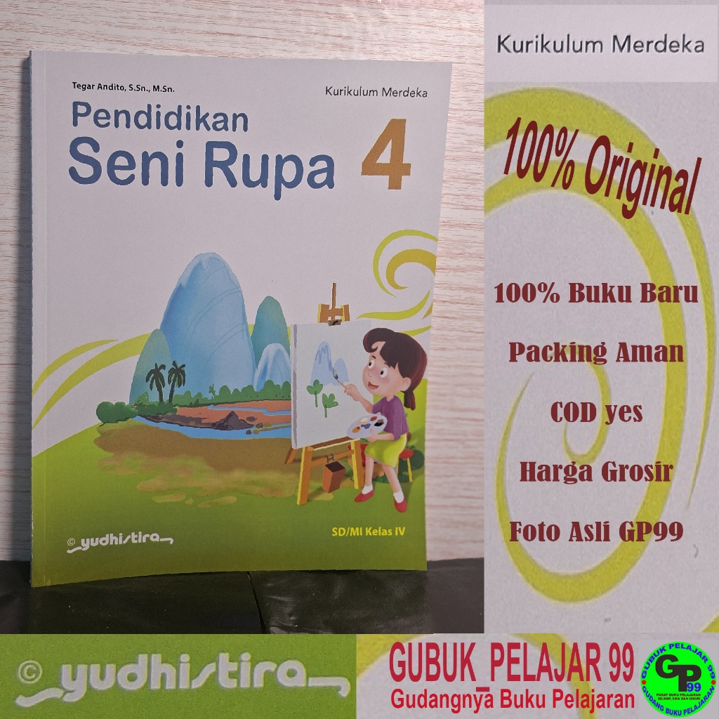 Jual Pendidikan Seni Rupa Kelas 4 Untuk SD/MI KURIKULUM MERDEKA Penerbit Yudhistira CP Terbaru ...