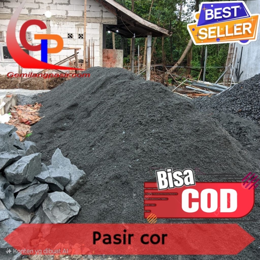 Jual Pasir Hitam Cor Muatan 1 Truk 6 kubik Bayar Cod | Shopee Indonesia