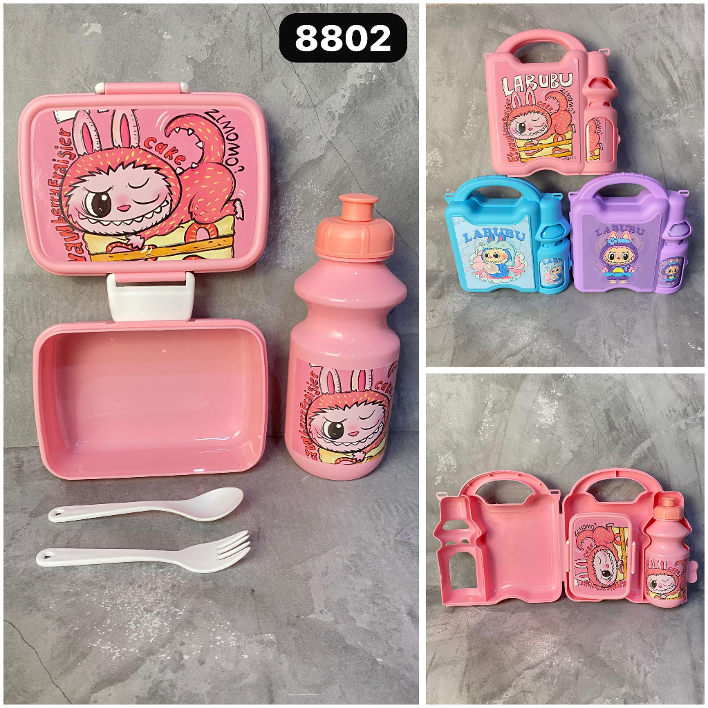 Jual Tempat Makan Botol Minum Set Tempat Makan Anak 2 Tingkat / Tempat Makan Anak / Kotak Bekal ...