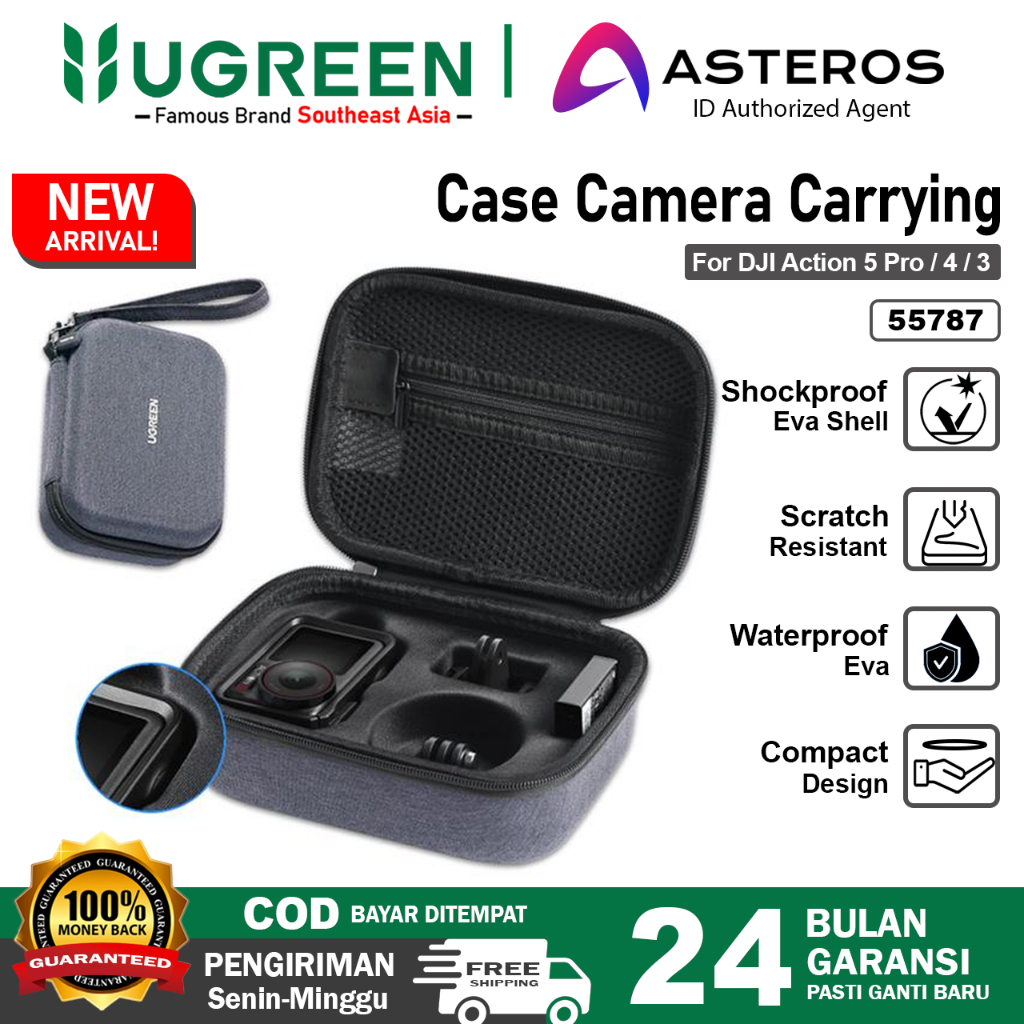 Jual UGREEN Premium Tas Storage Hard Case DJI OSMO ACTION 3 4 5 Pro ...