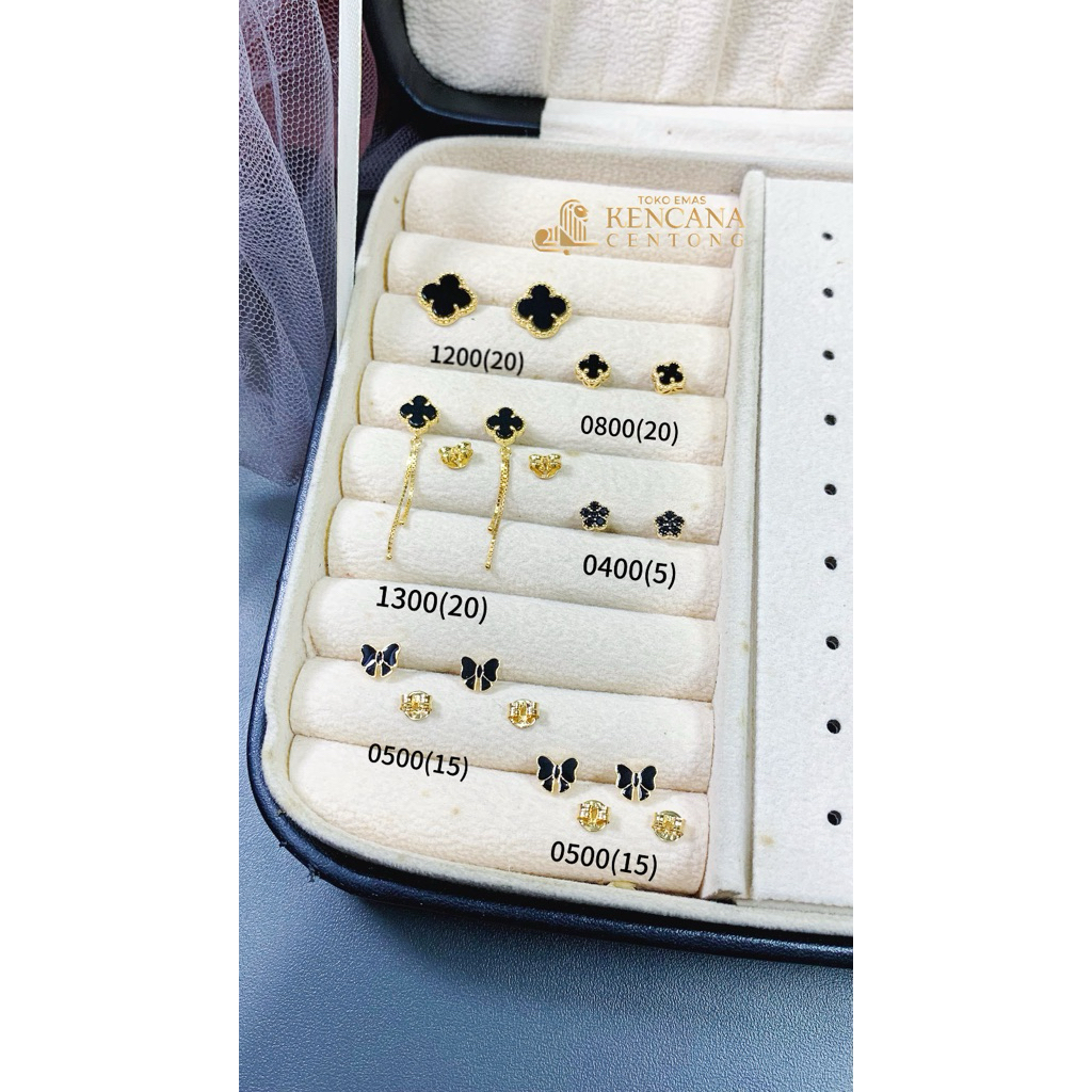 Jual anting bunga hitam - kencana centong | Shopee Indonesia