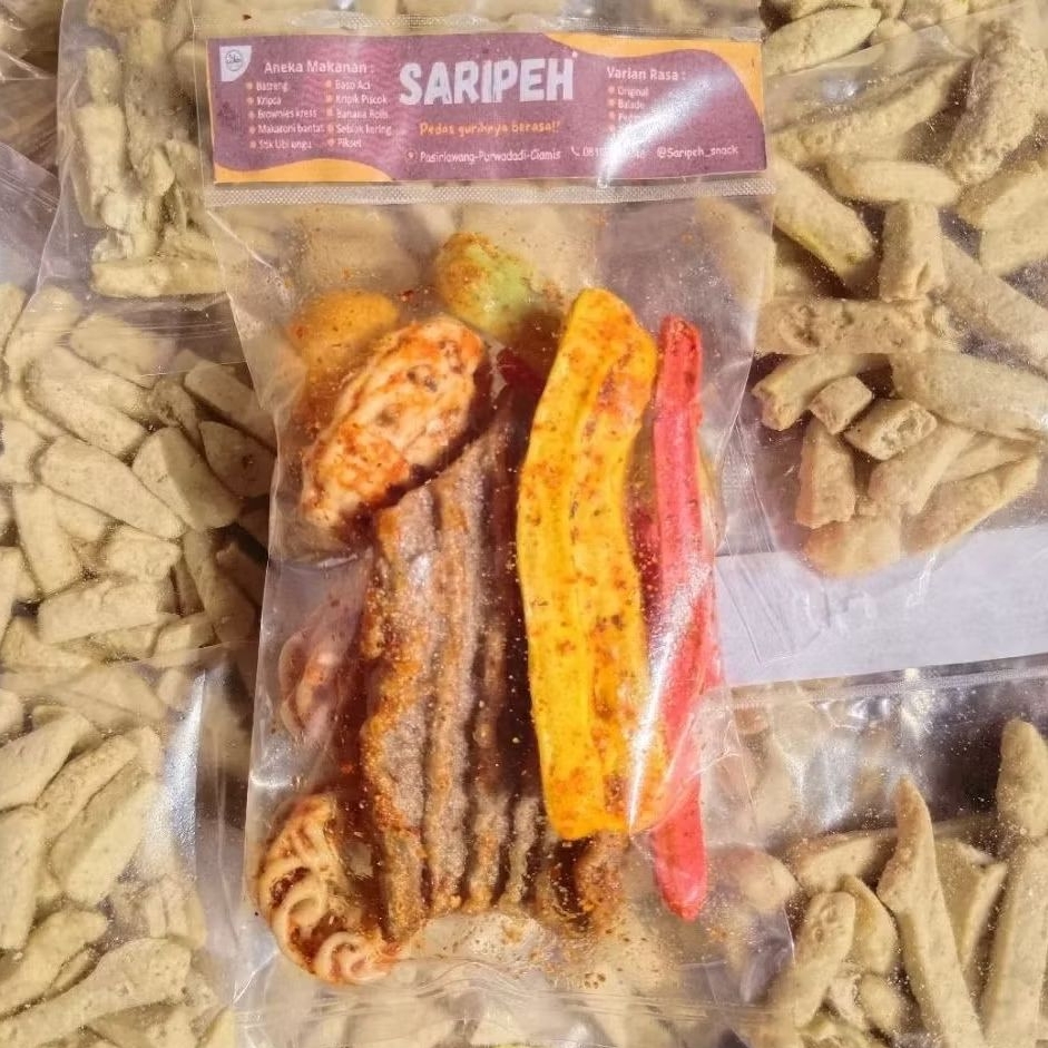 Jual MIX SEBLAK KERING CAMPUR KERUPUK KOIN RAFAEL BETON MAKARONI BANTET ...