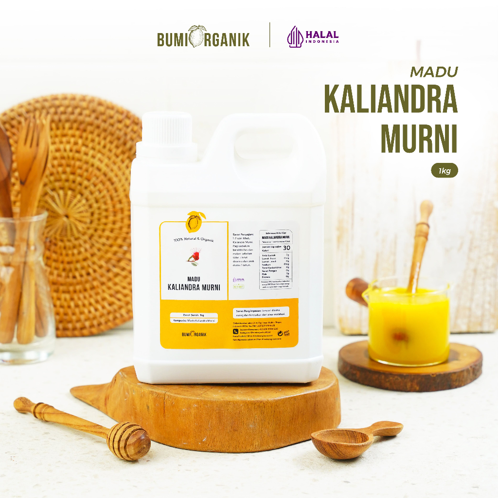 Jual MADU KALIANDRA MURNI RAW ASLI 1000GRAM ORIGINAL BUMI ORGANIK / ALAMI TANPA CAMPURAN APAPUN ...