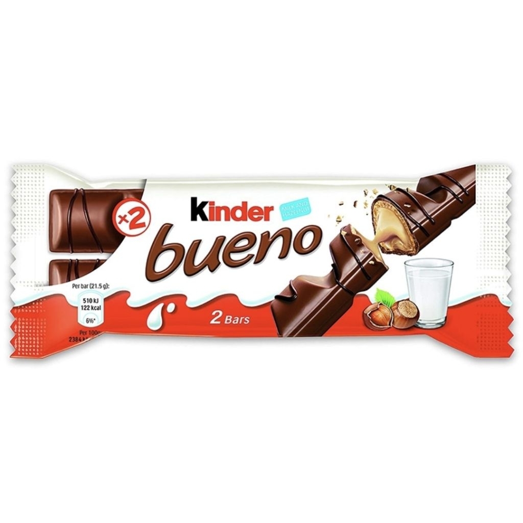 Jual Kinder Bueno Cokelat Susu Hazelnut 43 g | Shopee Indonesia