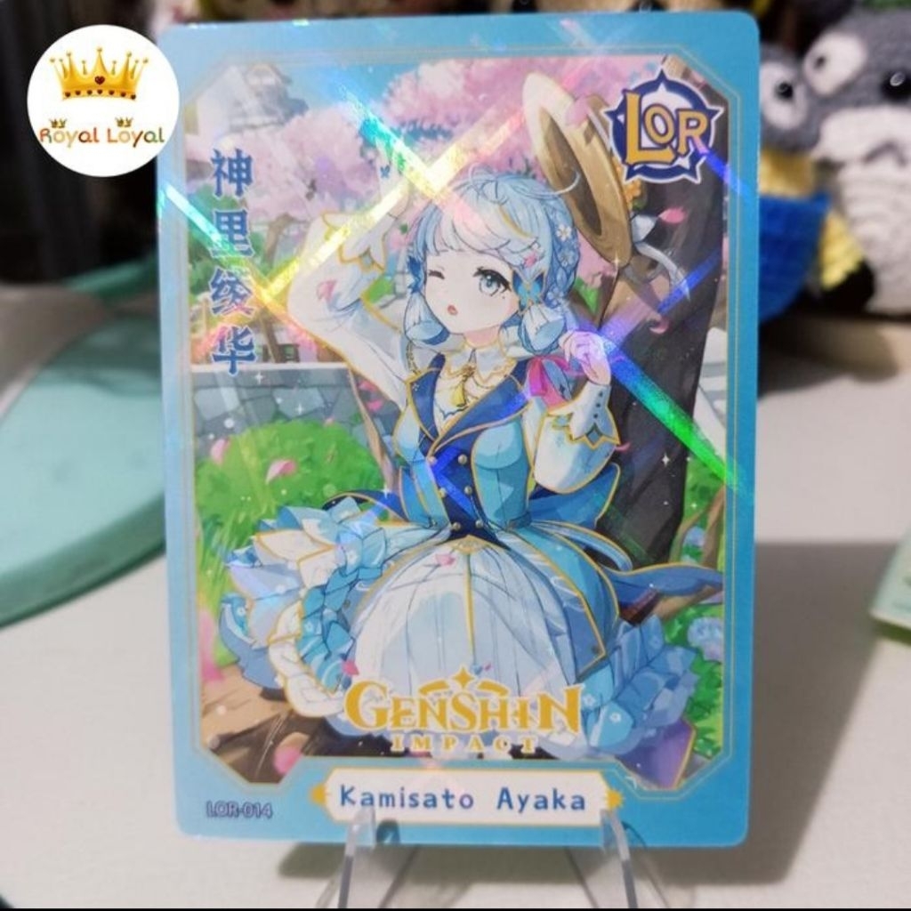 Jual Kamisato Ayaka Kartu Collection CCG TCG LOR Genshin Impact Tebal ...