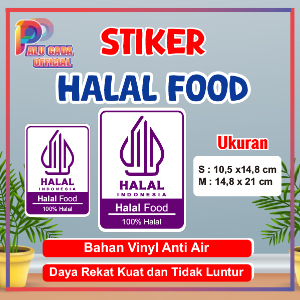 Jual Sticker stiker halal food | Shopee Indonesia